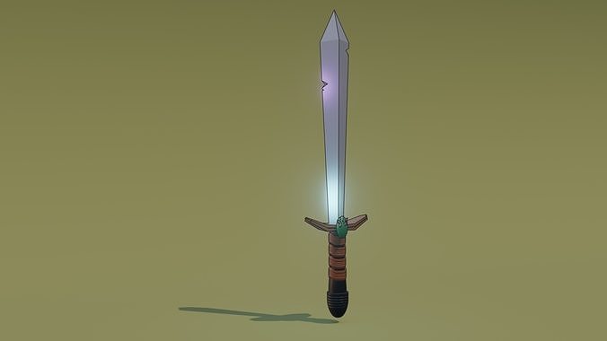 3D model 3D Cartoon Sword Low Poly VR / AR / low-poly | CGTrader