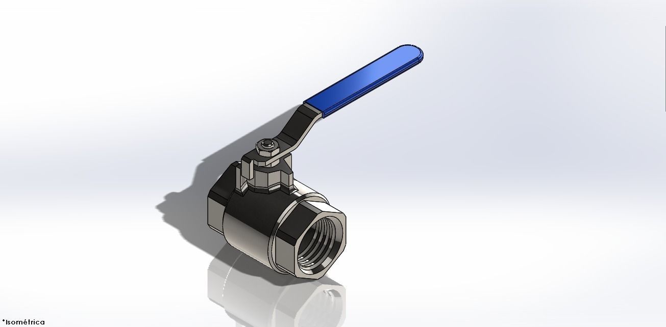 INCH MANUAL BALL VALVE 3D model | CGTrader