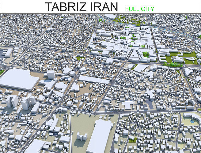 3D model Tabriz city Iran VR / AR / low-poly | CGTrader