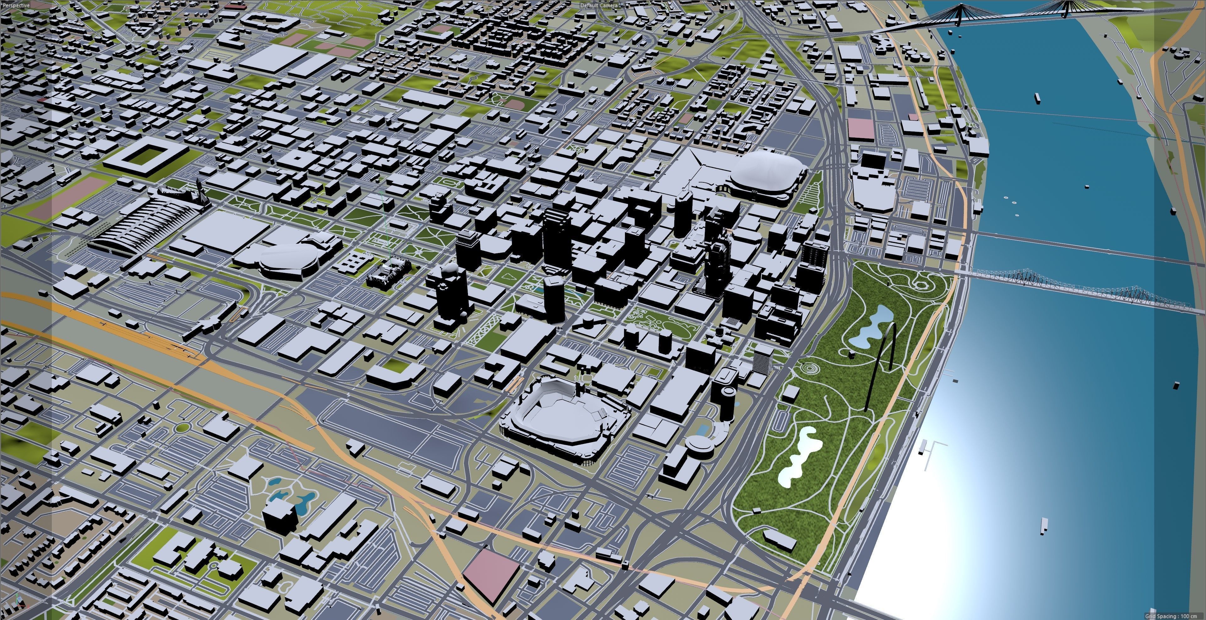 3D model Saint Louis City Missouri USA VR / AR / low-poly | CGTrader