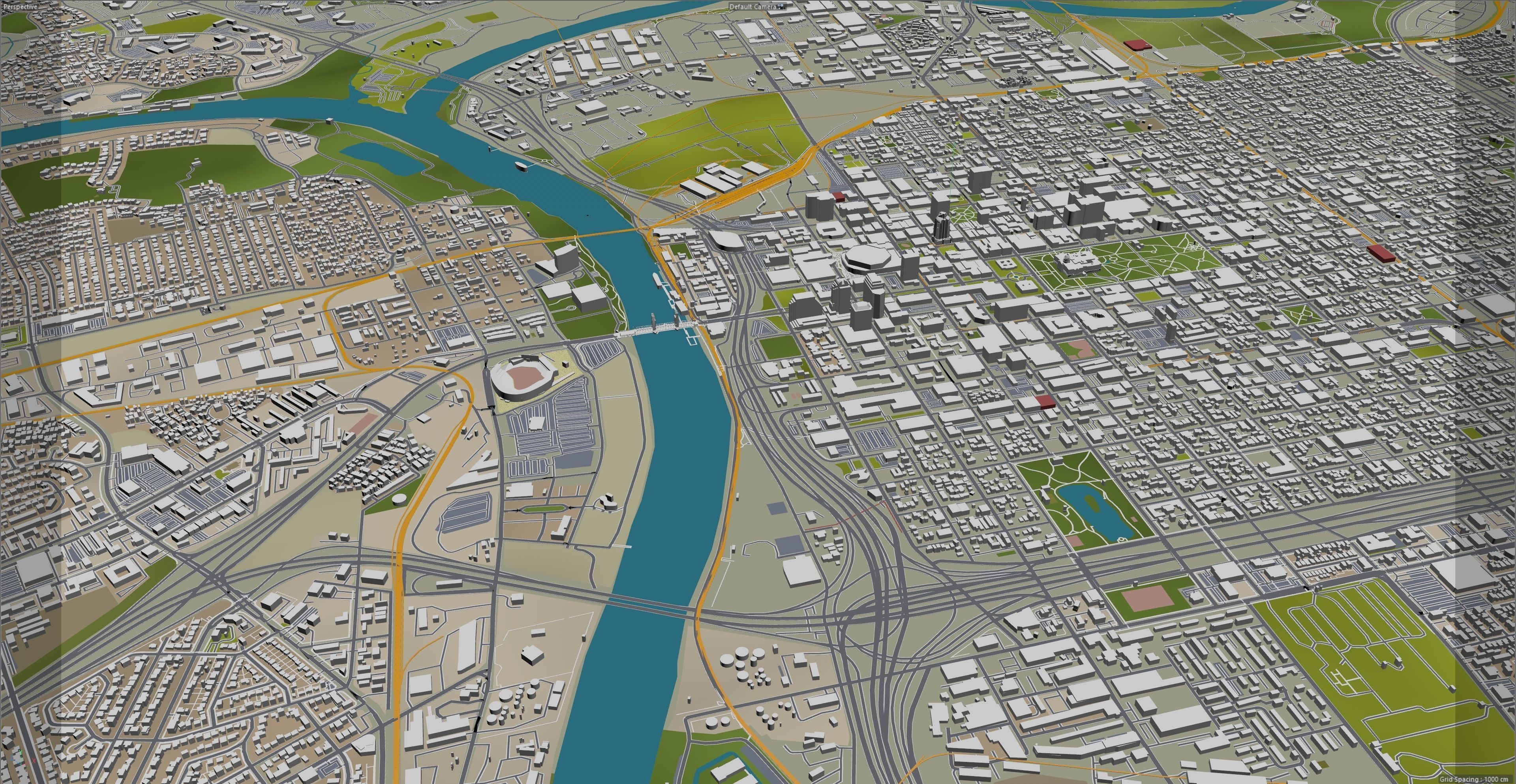 3D model Sacramento city in California USA VR / AR / low-poly | CGTrader