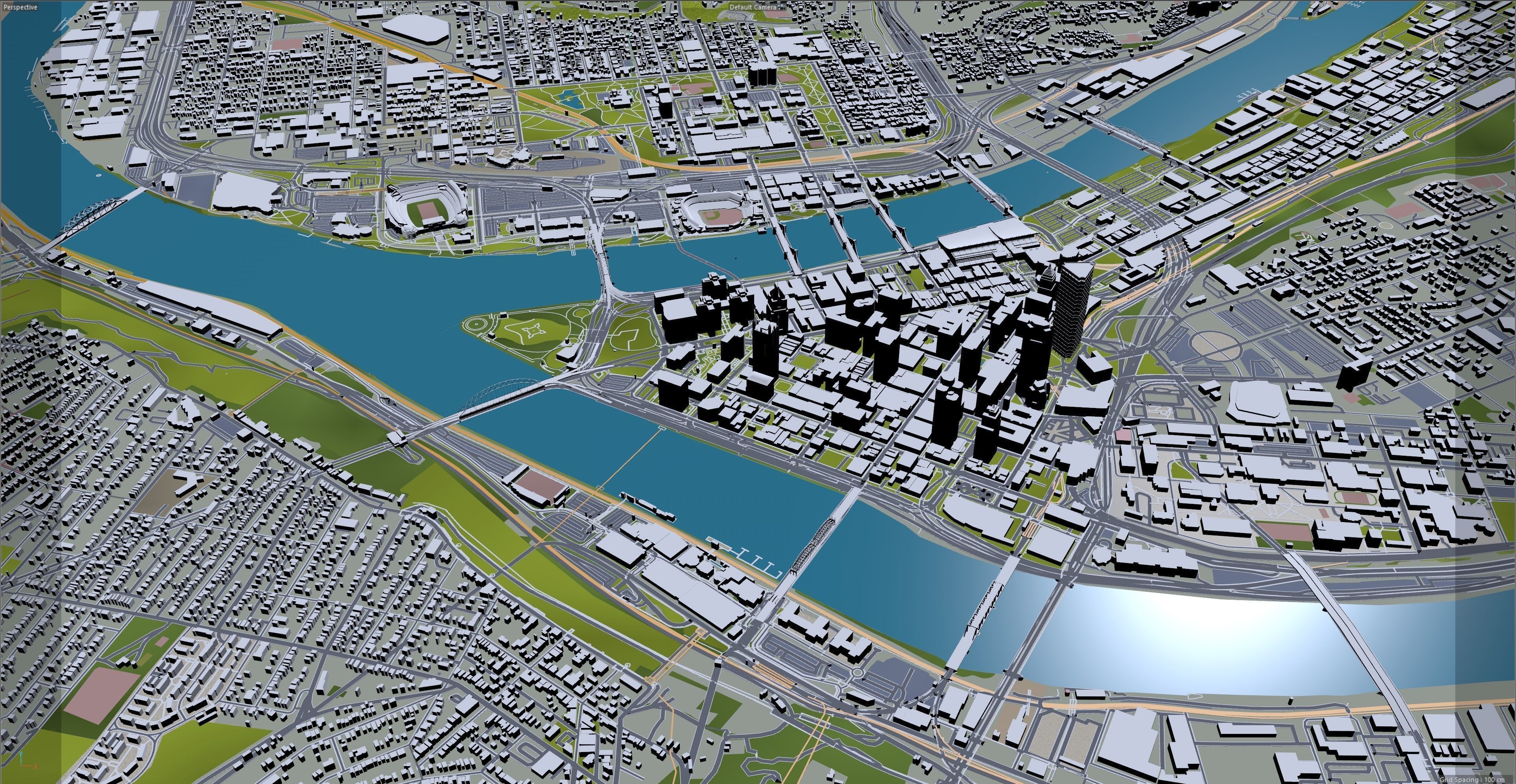 3D model Pittsburgh City Pennsylvania USA VR / AR / low-poly | CGTrader