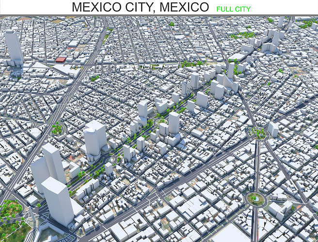 3D model Mexico City in Mexico VR / AR / low-poly | CGTrader