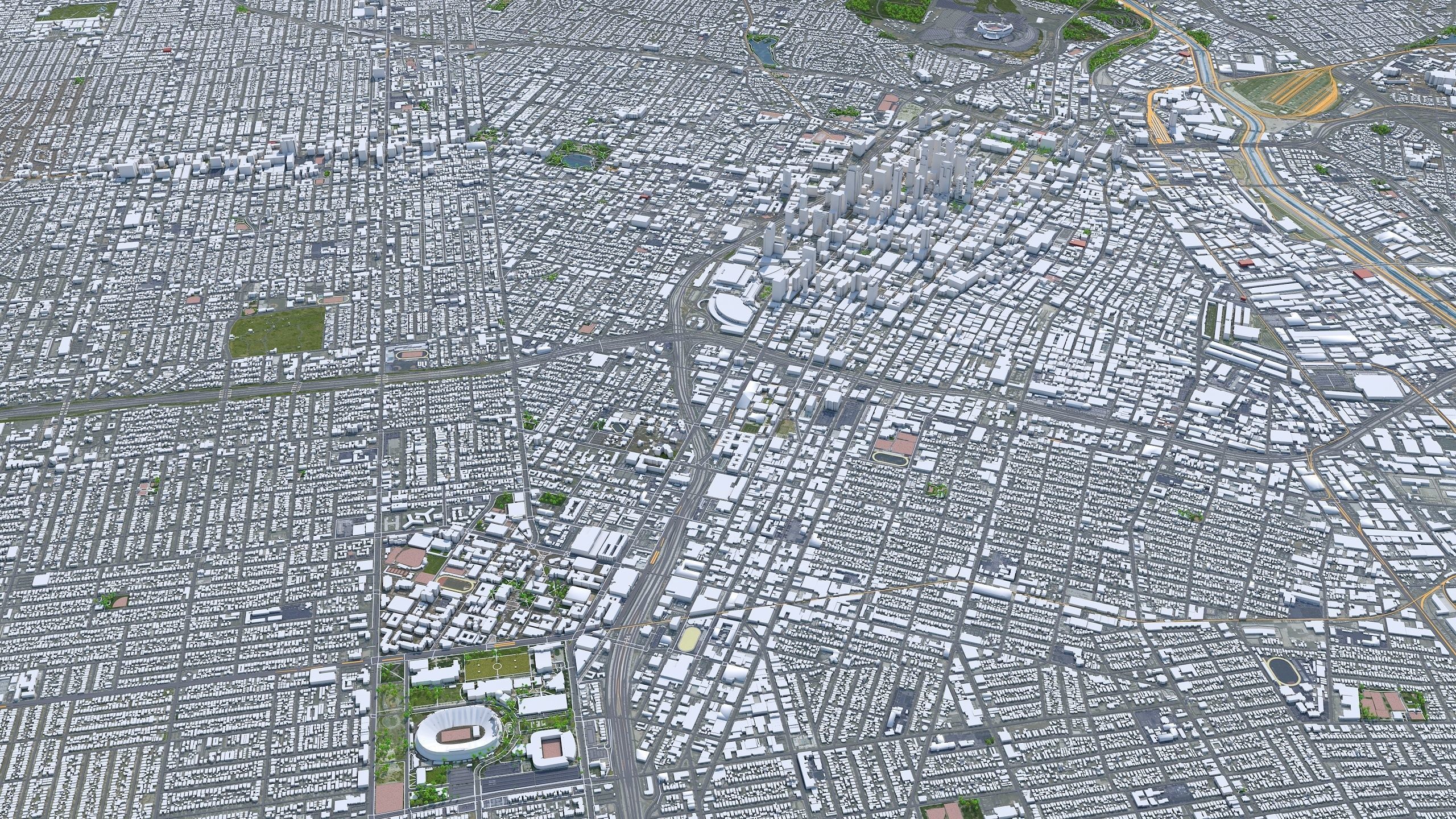 3D model Los Angeles in California USA 95km VR / AR / low-poly | CGTrader