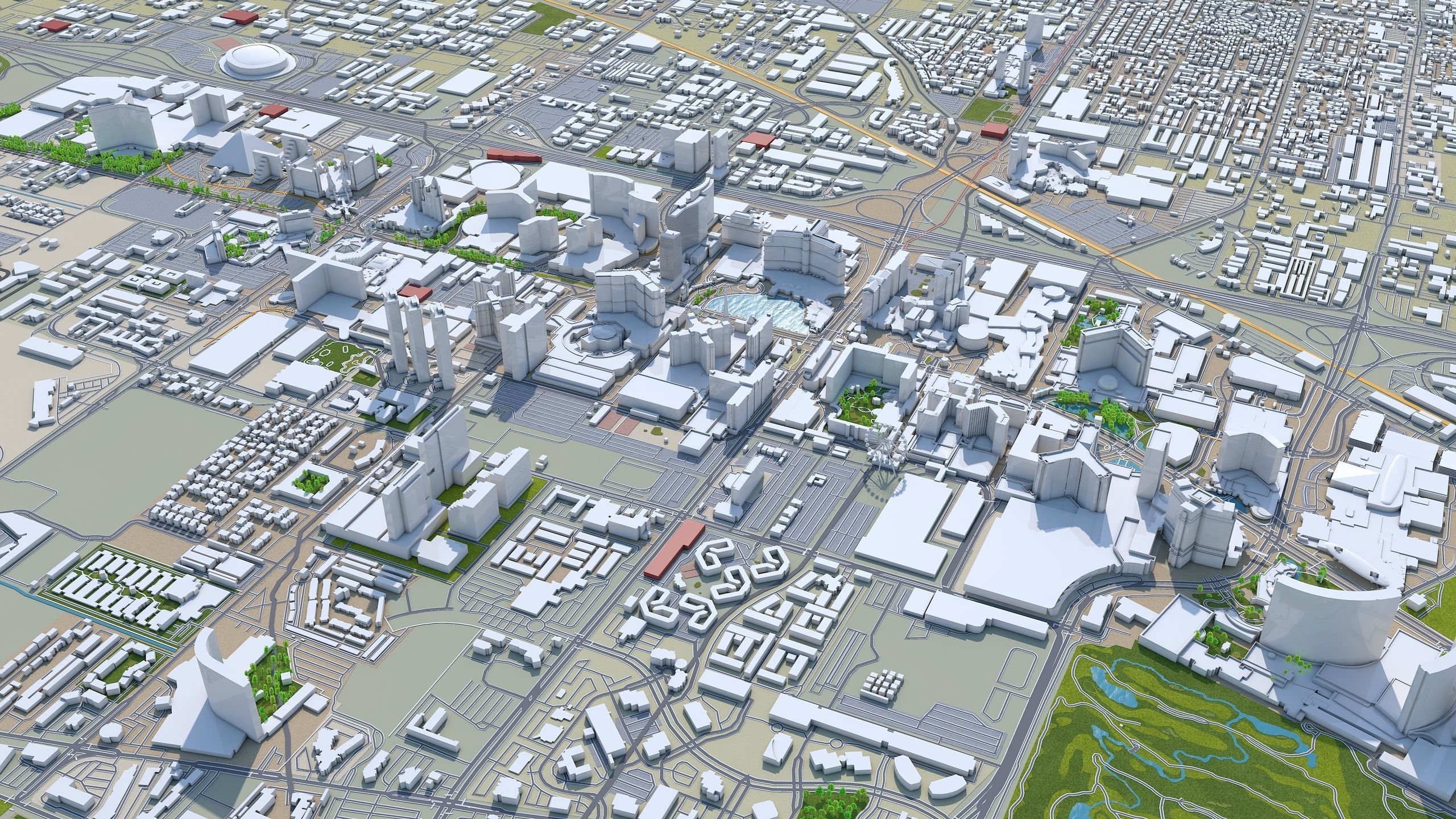 3D model Las Vegas in Nevada USA VR / AR / low-poly | CGTrader