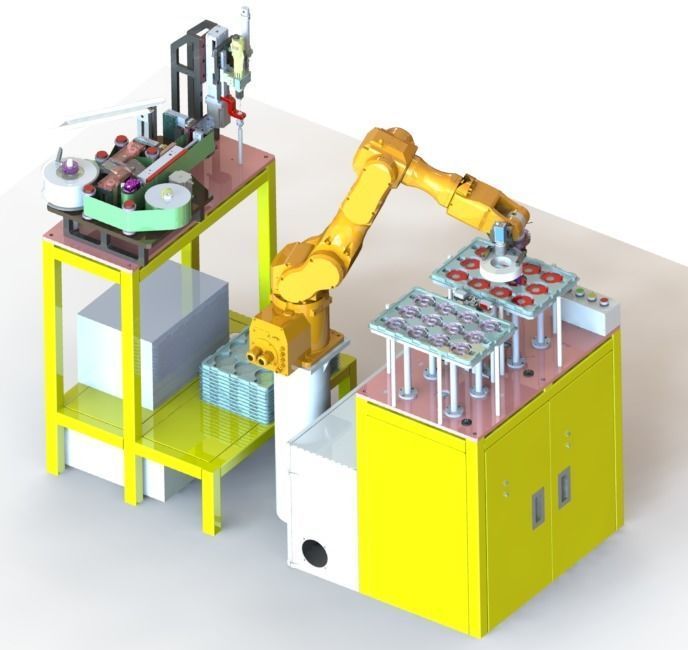 PCB board bracket automatic assembly machine 3D model | CGTrader