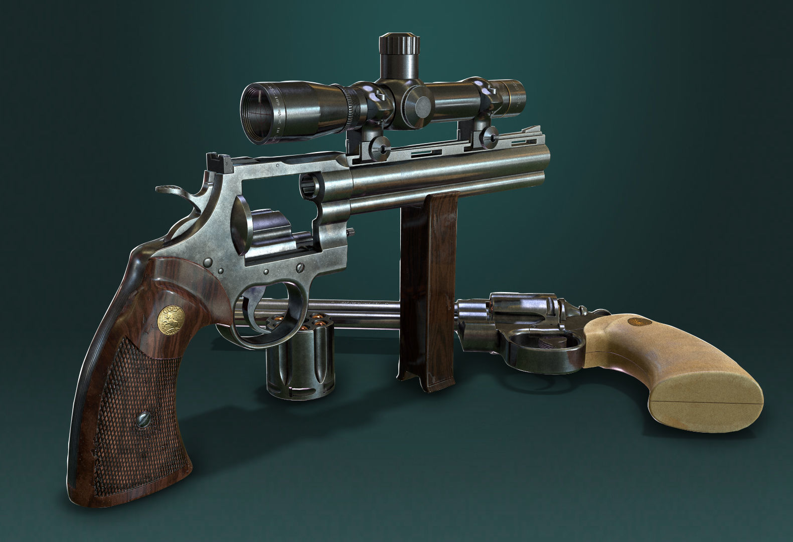 3D model Colt Python VR / AR / low-poly | CGTrader