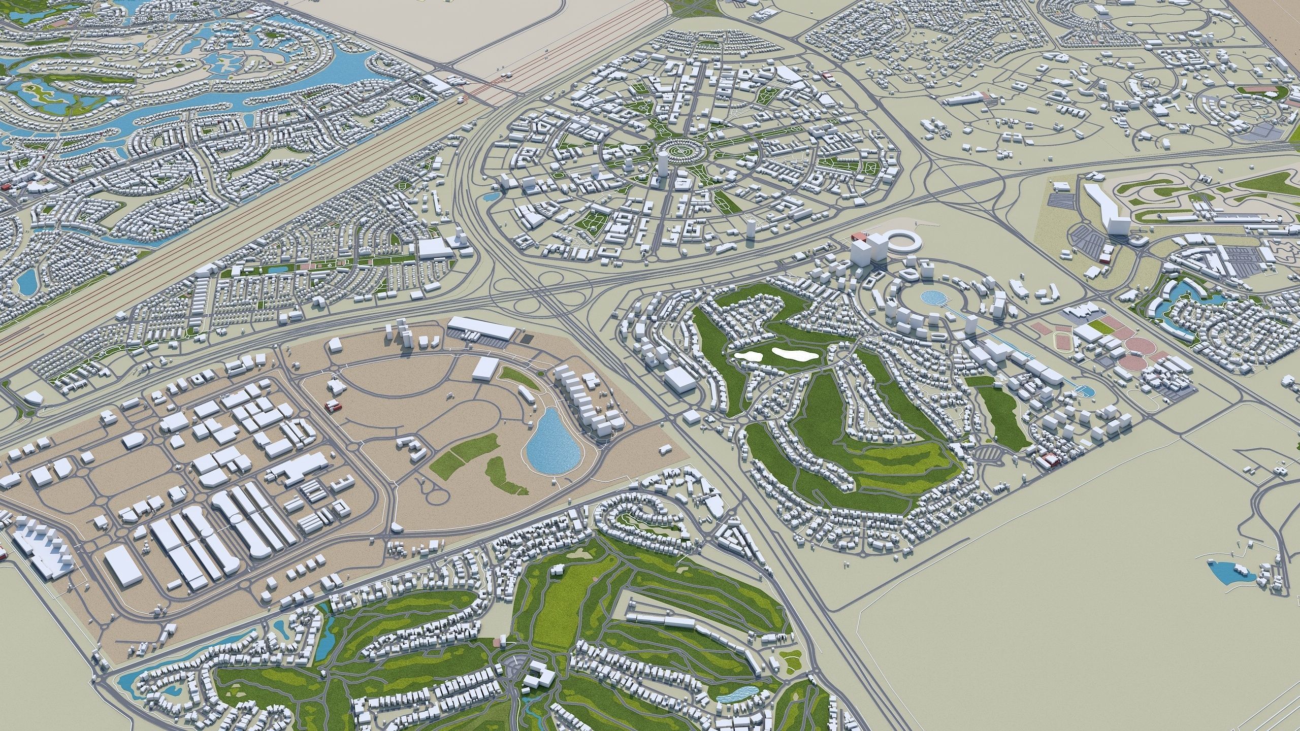 3D model Dubai United Arab Emirates VR / AR / low-poly | CGTrader