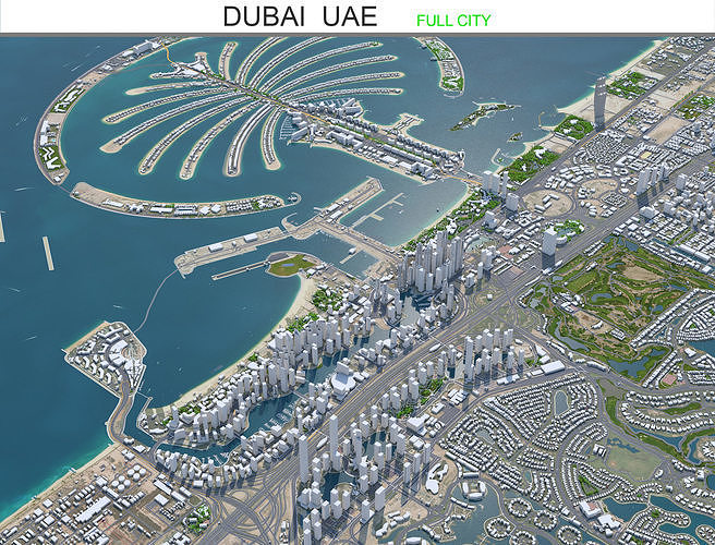 3D model Dubai United Arab Emirates VR / AR / low-poly | CGTrader