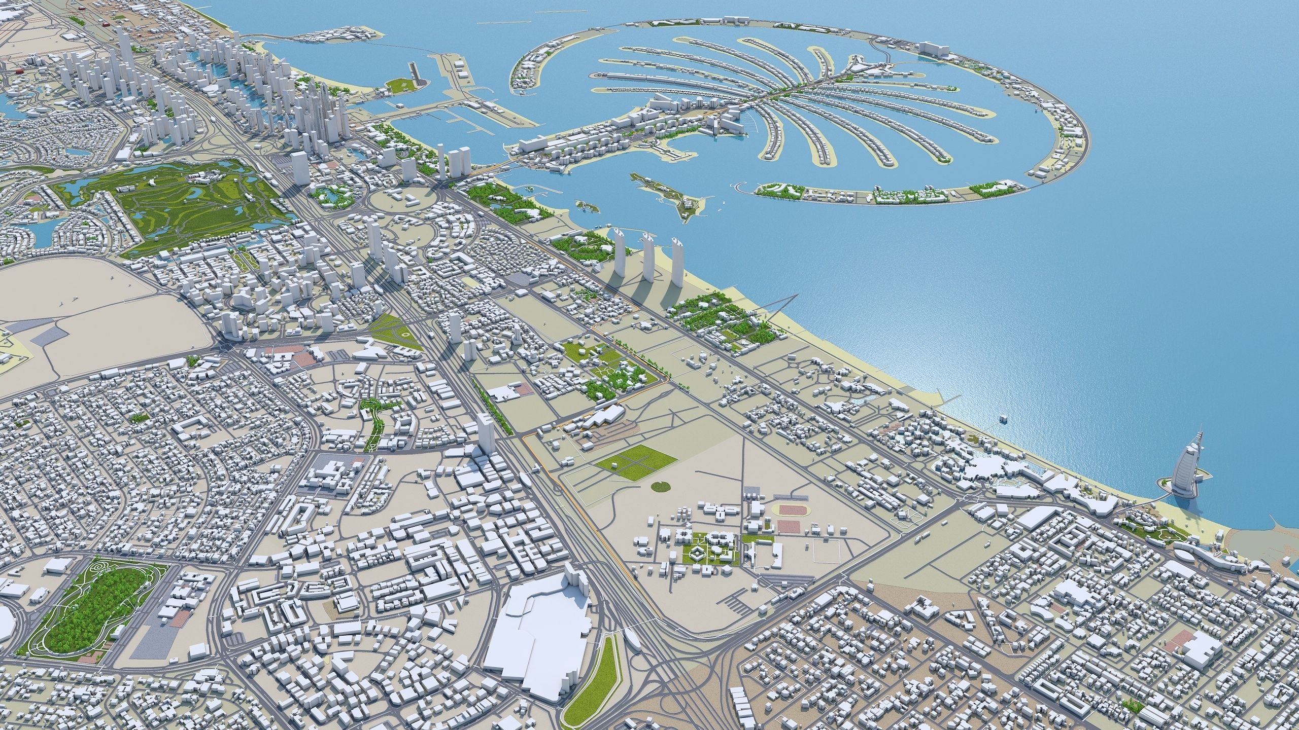 3D model Dubai United Arab Emirates VR / AR / low-poly | CGTrader