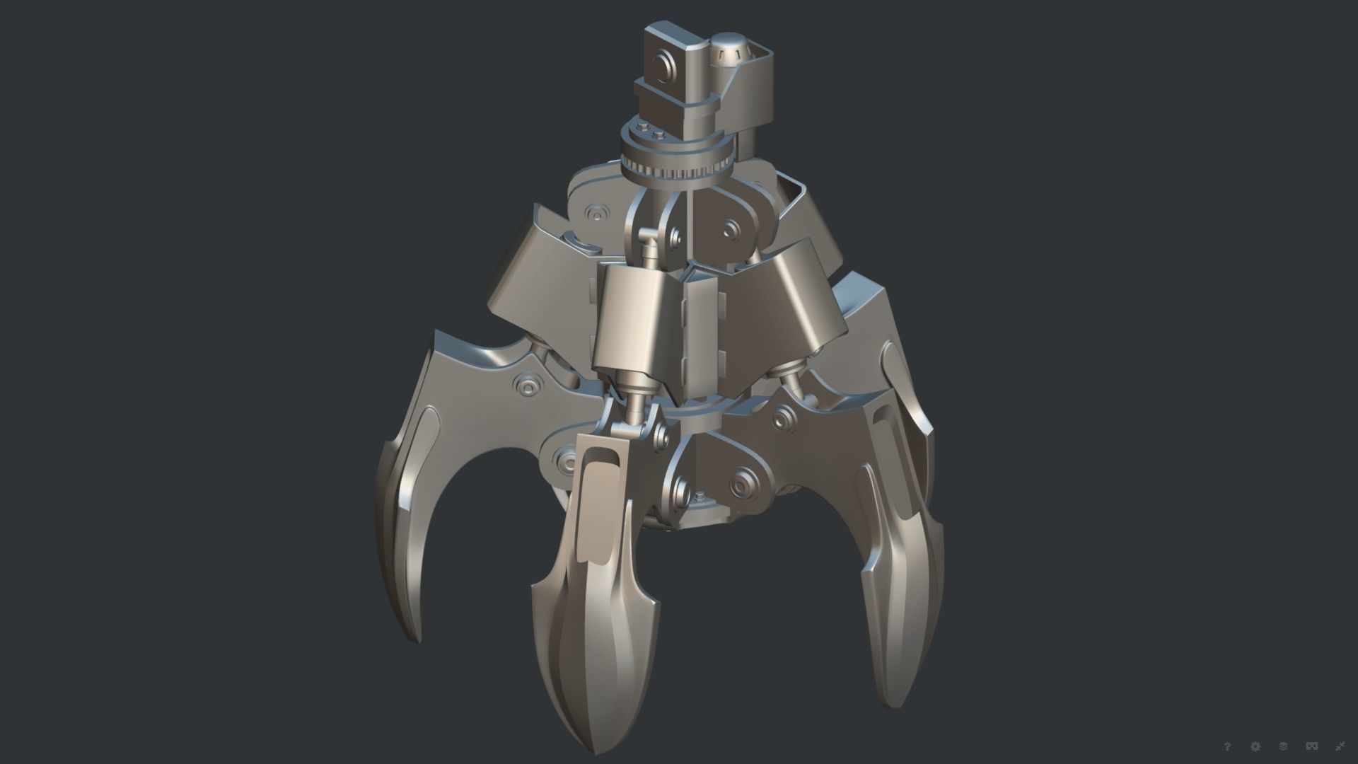 Modern Giant Grapple Mechanical grab 3D model | CGTrader