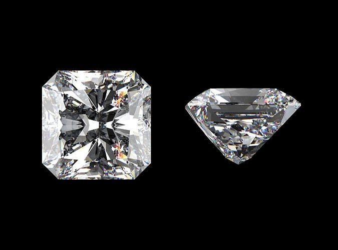 Flander Cut Diamond - All Sizes 3D model | CGTrader