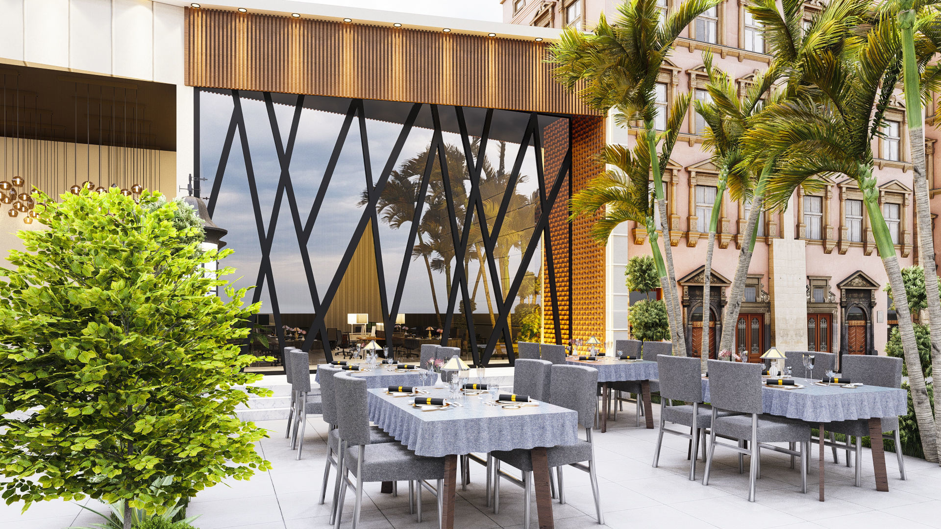 exterior design shop 3D model rigged | CGTrader