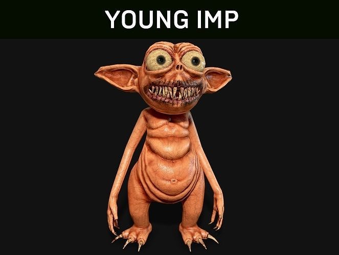 3D model Young Imp VR / AR / low-poly | CGTrader