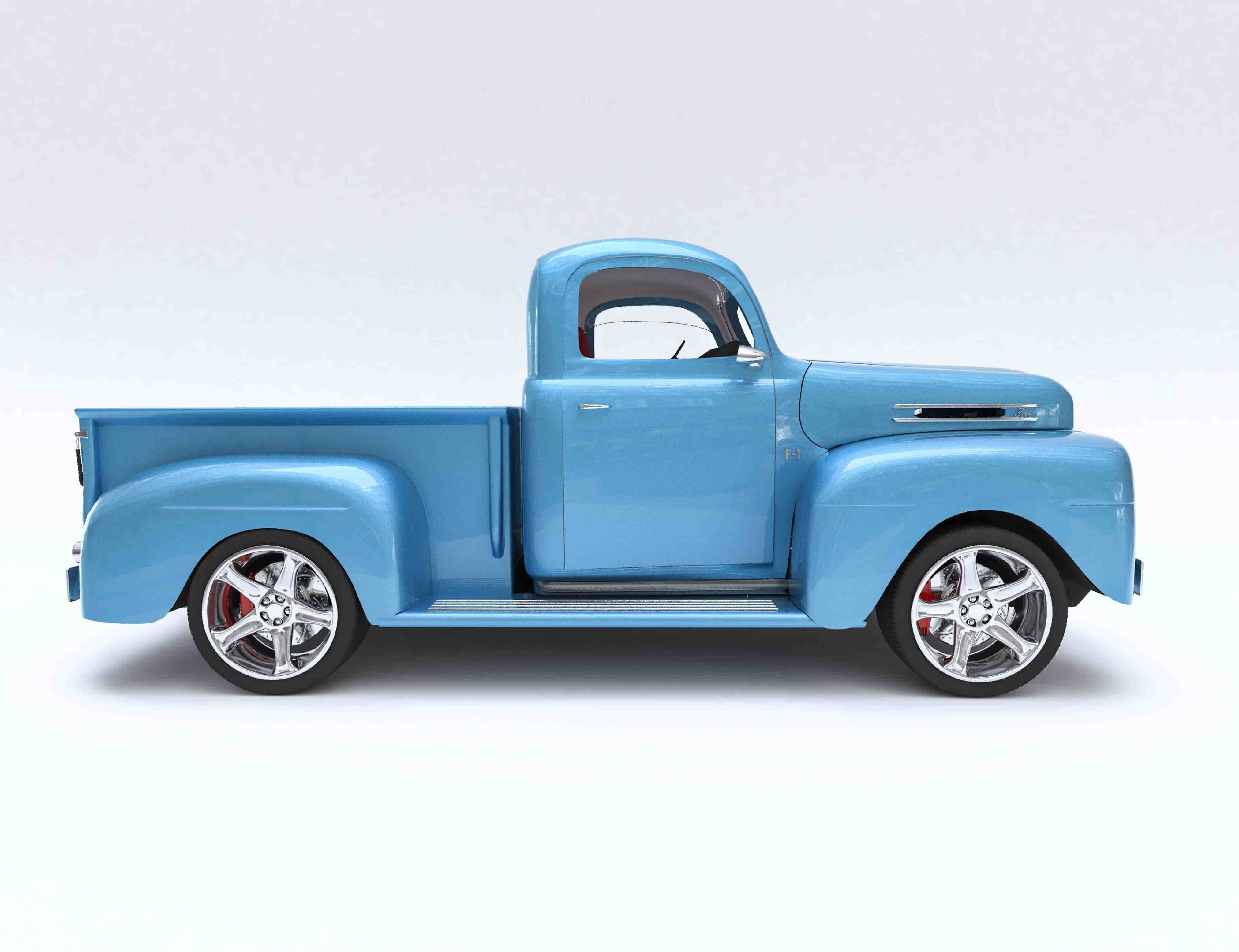 Ford F-1 3D model | CGTrader