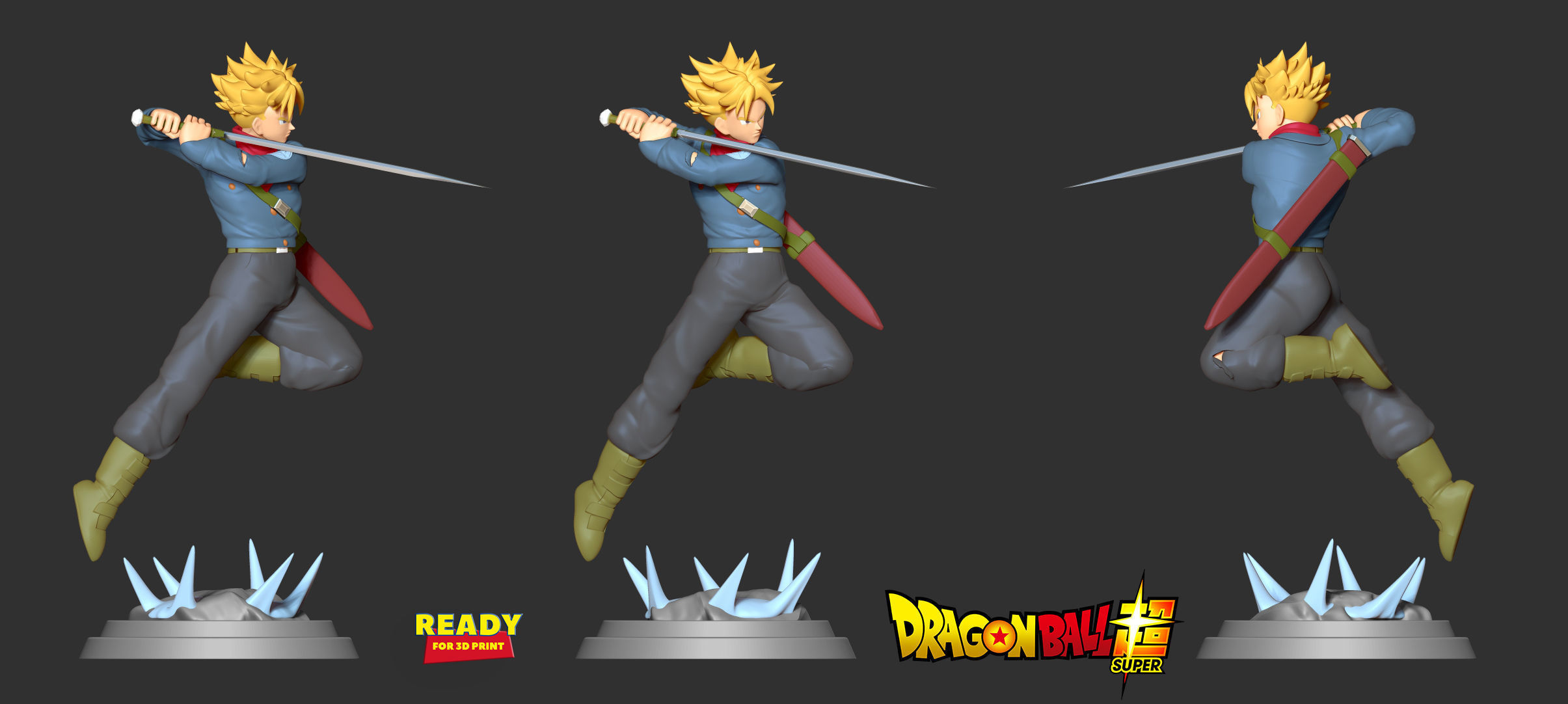 Future Trunks - Dragon Ball Fanart 3D model 3D printable | CGTrader