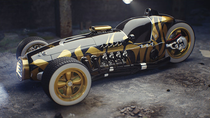 Open-wheel car 3D model | CGTrader