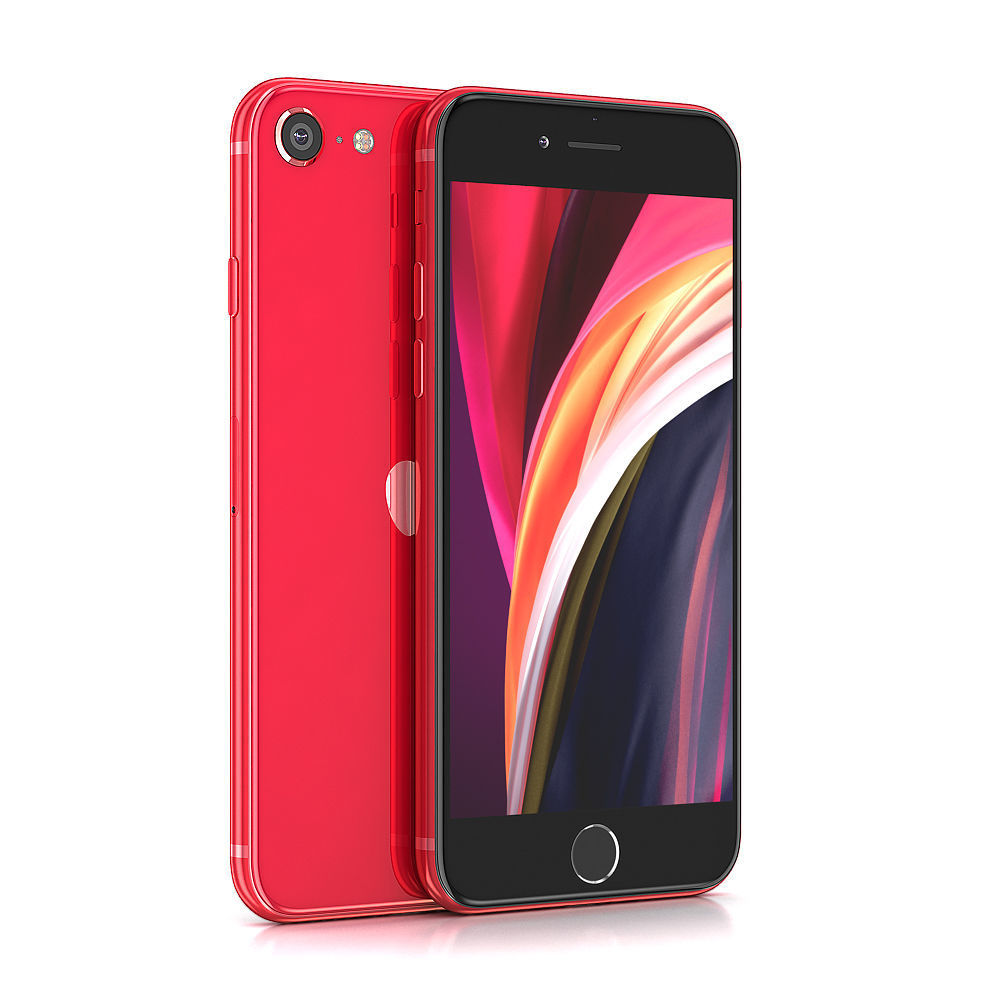 3D asset Apple iPhone SE 2020 Red | CGTrader
