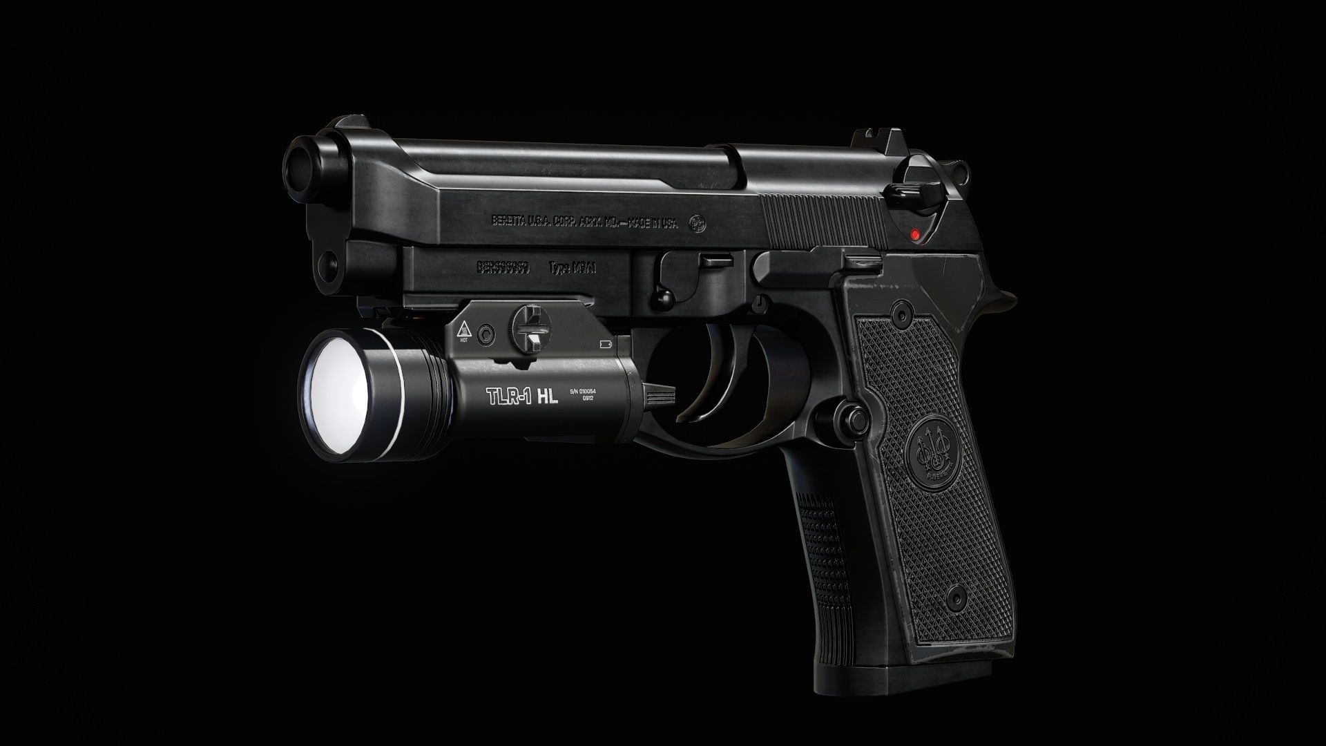 3D model M9A1 - Flashlight VR / AR / low-poly | CGTrader