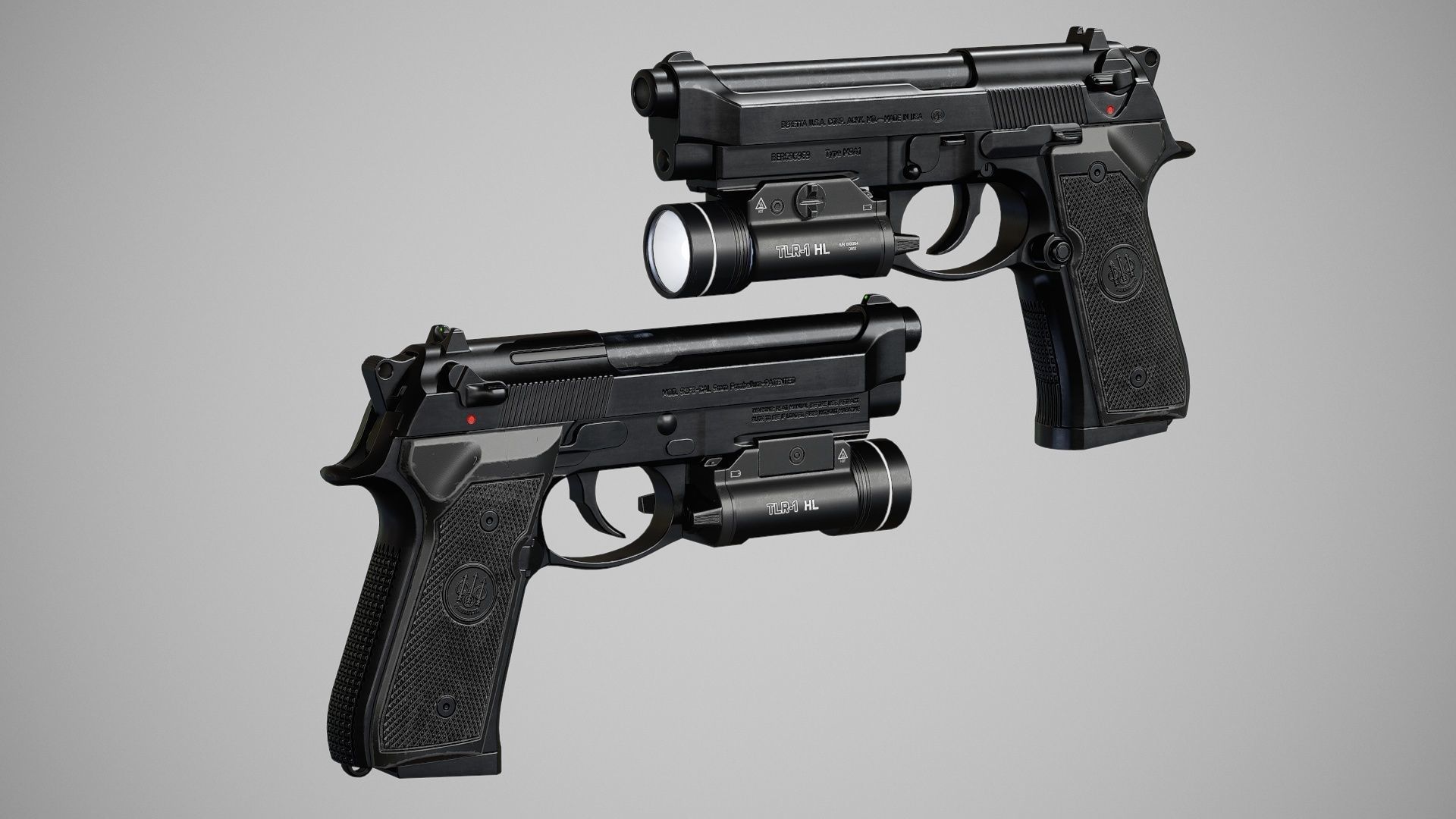 3D model M9A1 - Flashlight VR / AR / low-poly | CGTrader