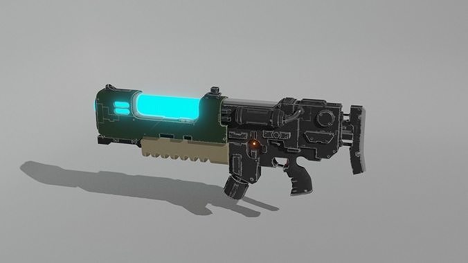 Plasmagun free 3D model | CGTrader