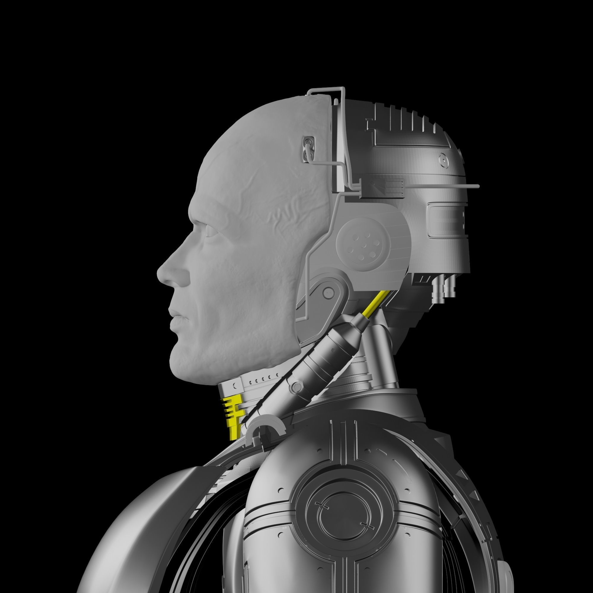 Robocop Head for 3D Print 3D model 3D printable | CGTrader