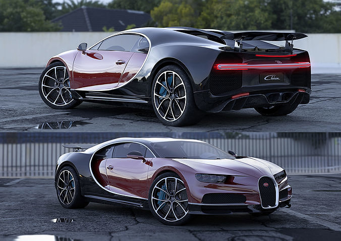 Bugatti Chiron 3D model | CGTrader
