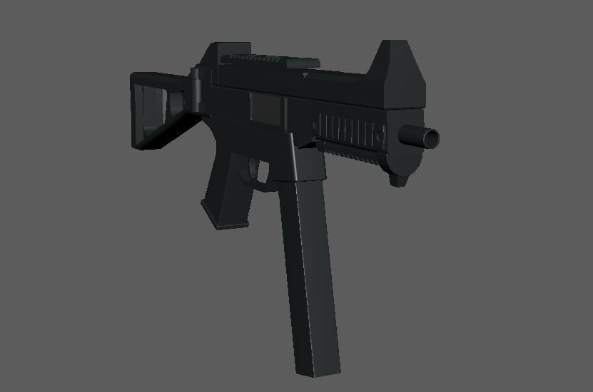 UMP9 - SubMachineGun Lowpoly free 3D model | CGTrader
