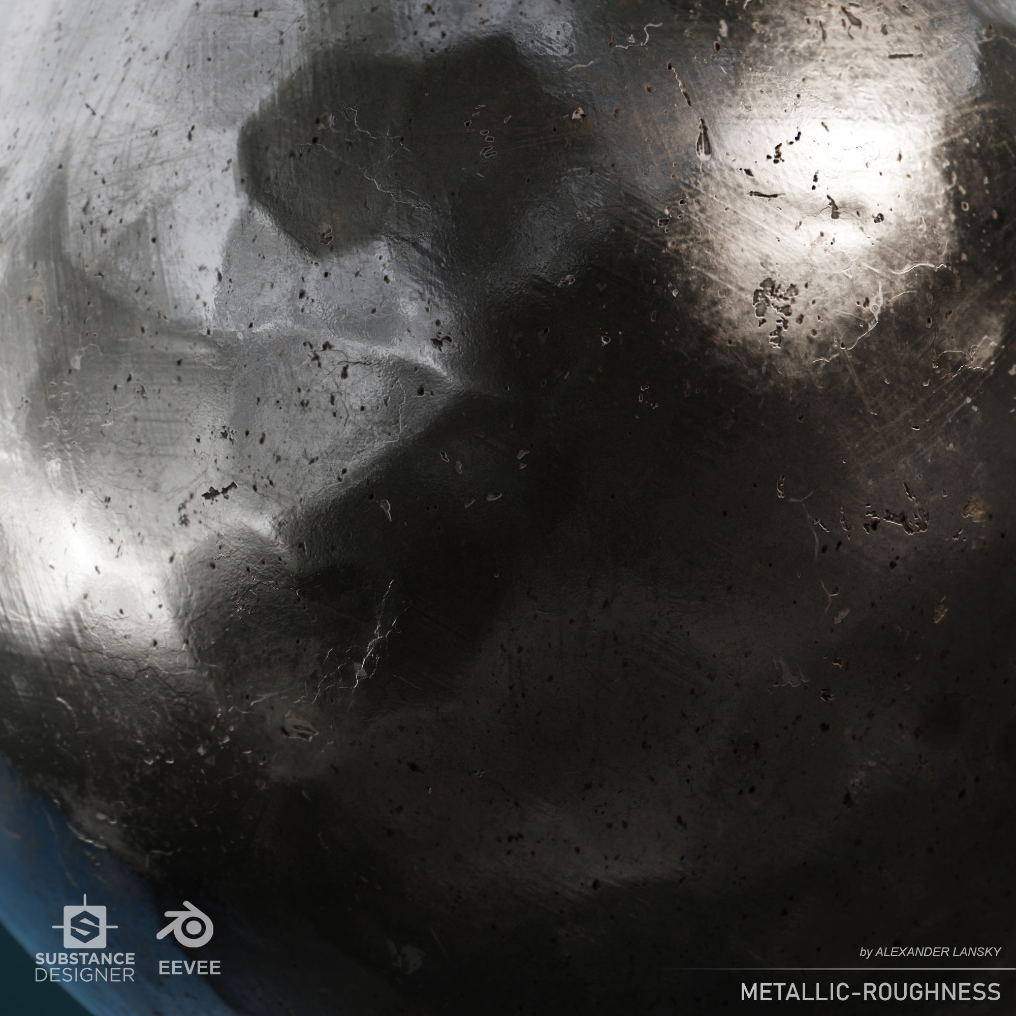 Texture Polished Hammered Iron seamless material VR / AR / low-poly ...