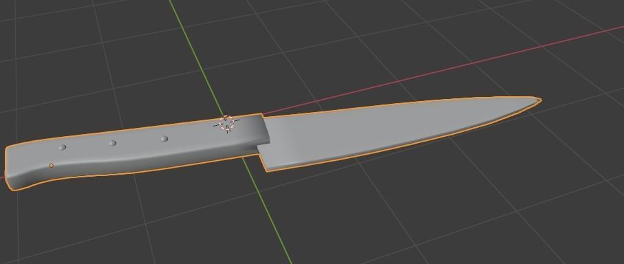 Realistic Kitchen Knife free 3D model | CGTrader