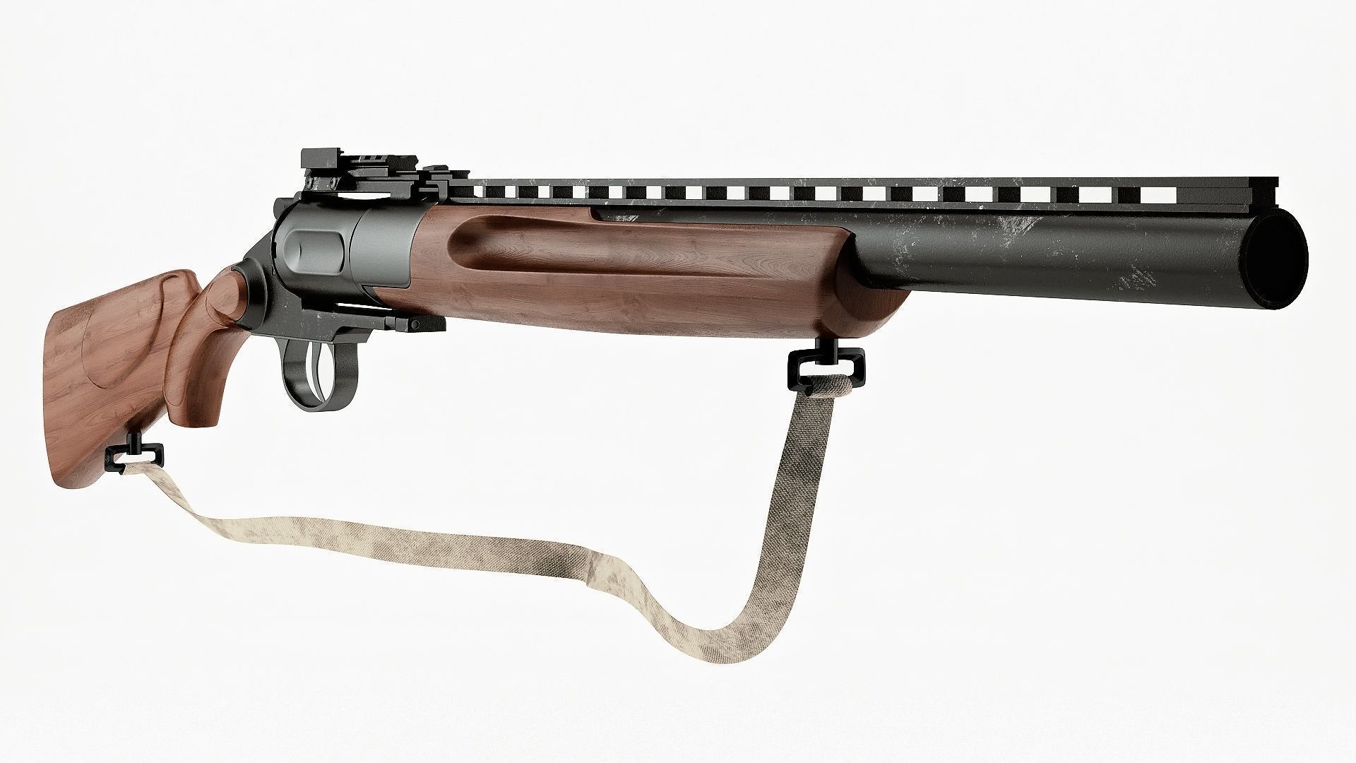 Revolving gun MTs-255 3D model | CGTrader
