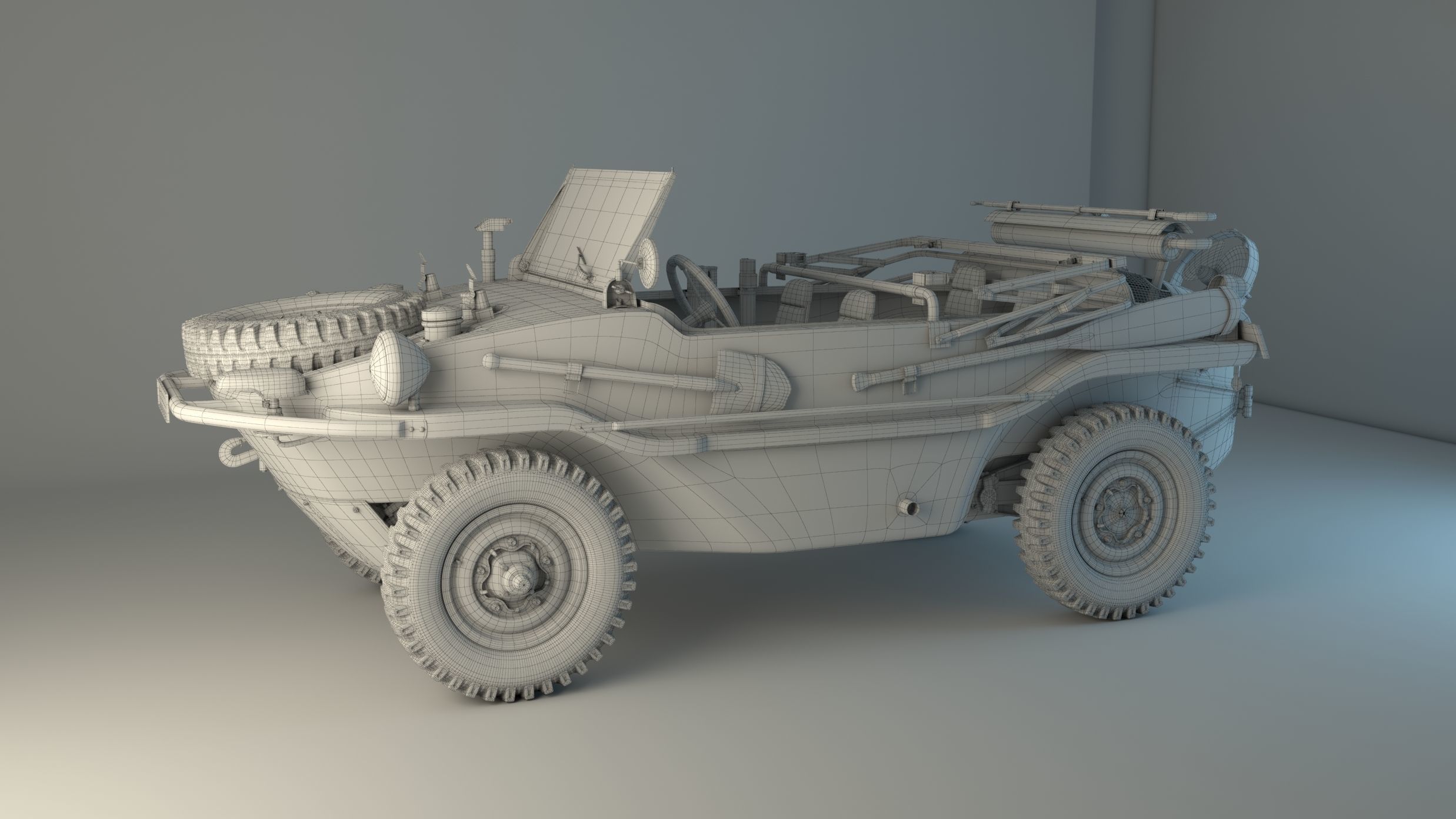 Volkswagen type 166 Schwimmwagen 3D model | CGTrader