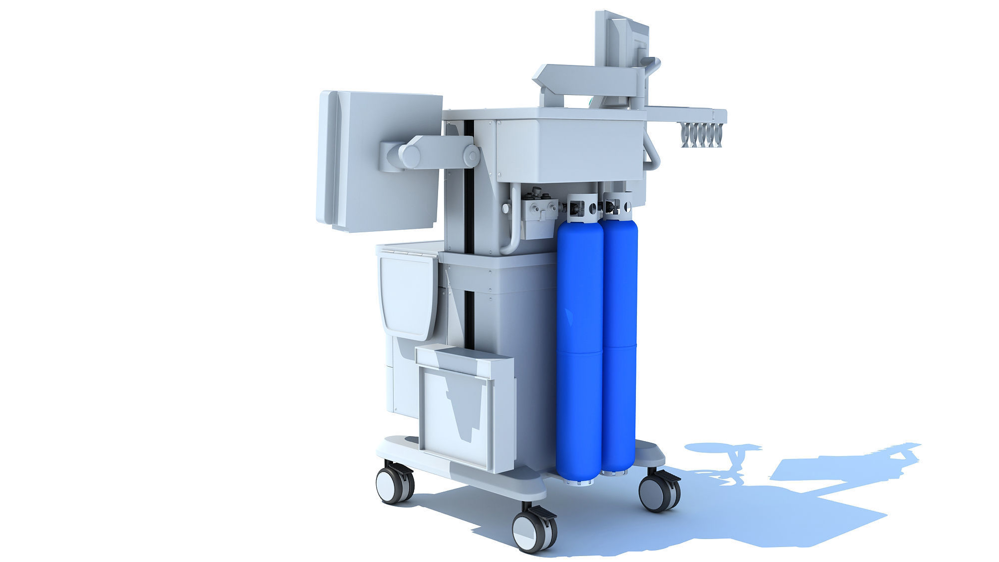Anesthesia Respiratory Workstation Machine 3D model | CGTrader
