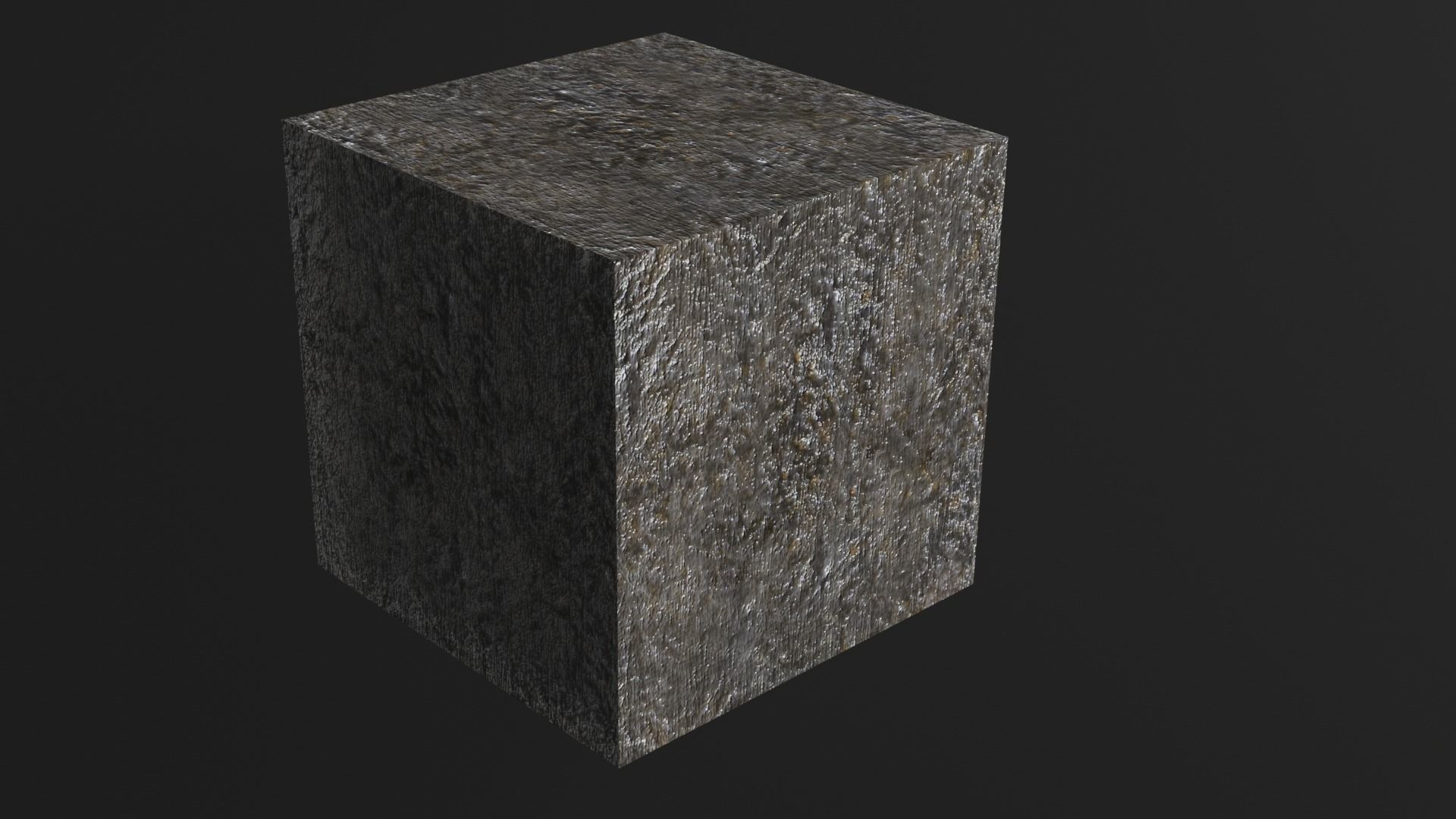 3D model Old Metal Texture With Cube Model VR / AR / low-poly | CGTrader