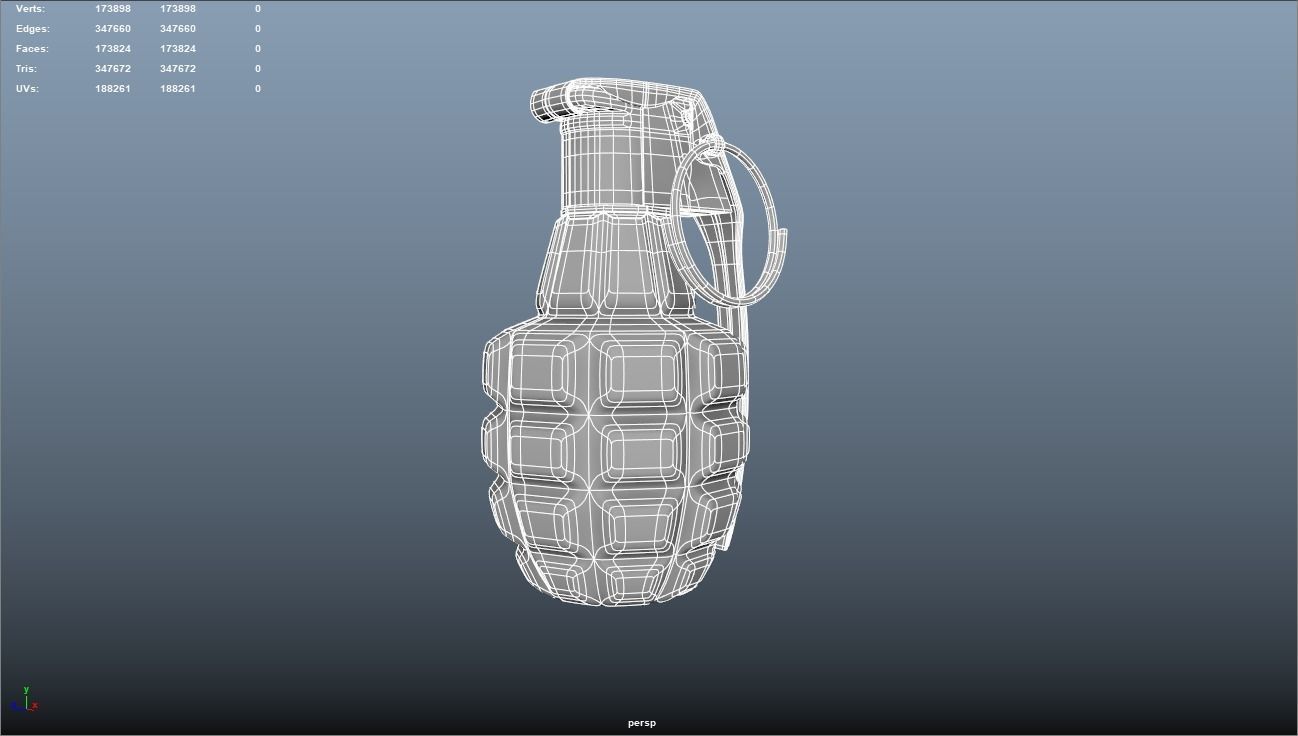 Hand Grenade Mk2 Fragmentation 3D model | CGTrader