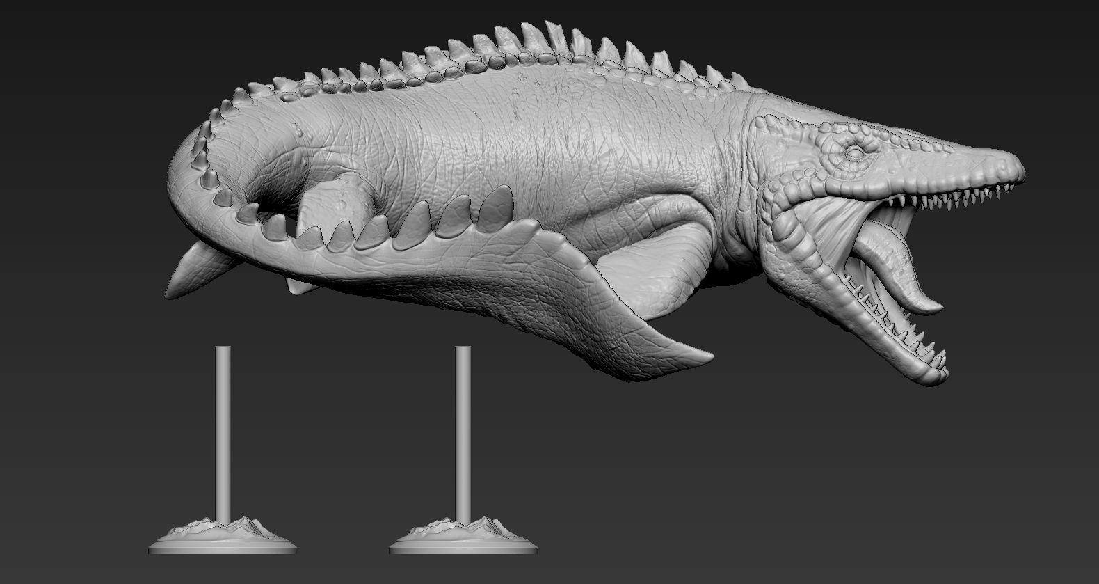Mosasaurus 3D model 3D printable | CGTrader