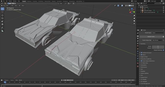 Cybercar prop car 3D model | CGTrader