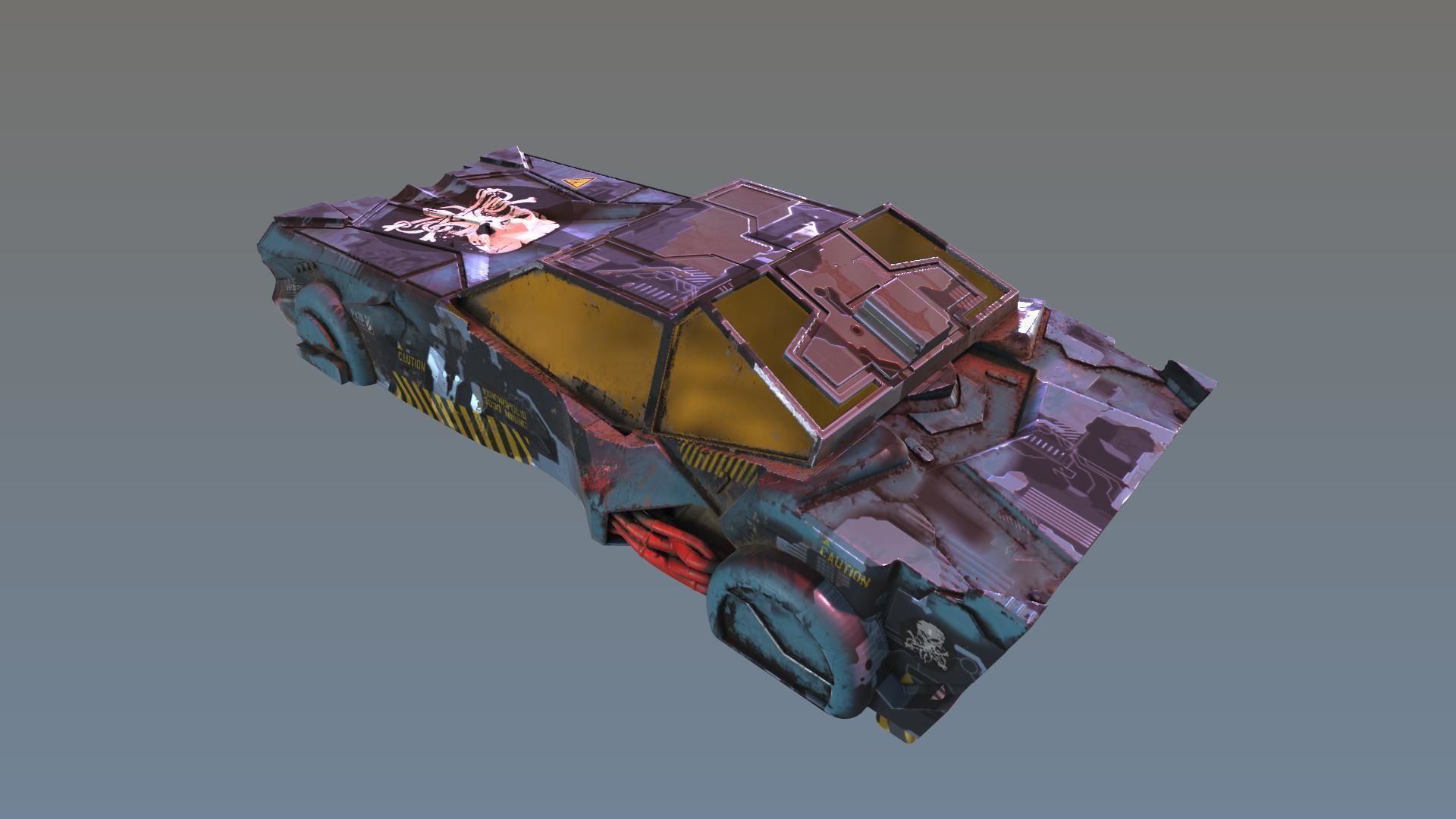 Cybercar prop car 3D model | CGTrader