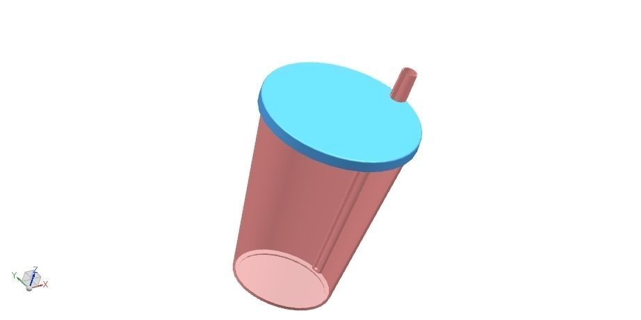 Sipper Glass with Lid 3D model | CGTrader