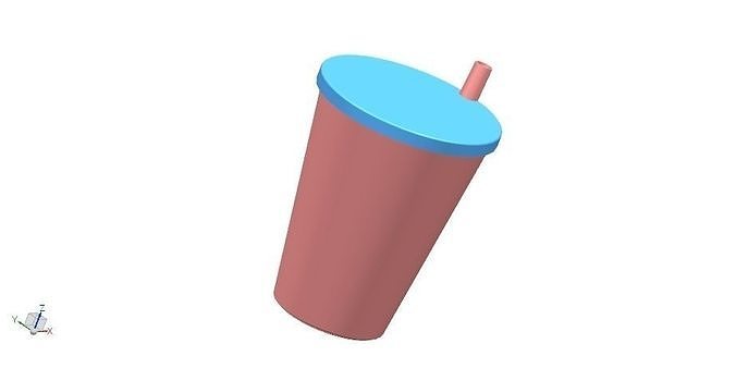 Sipper Glass with Lid 3D model | CGTrader