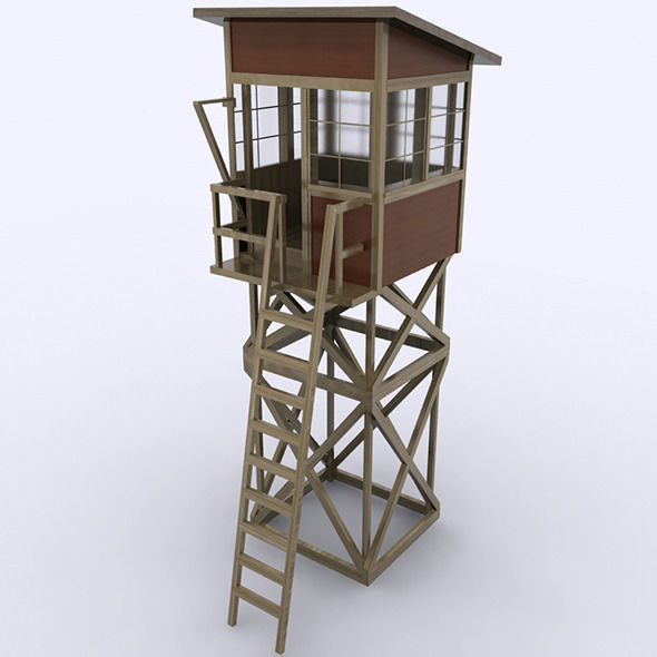 Wooden Outpost 3D 3D model | CGTrader