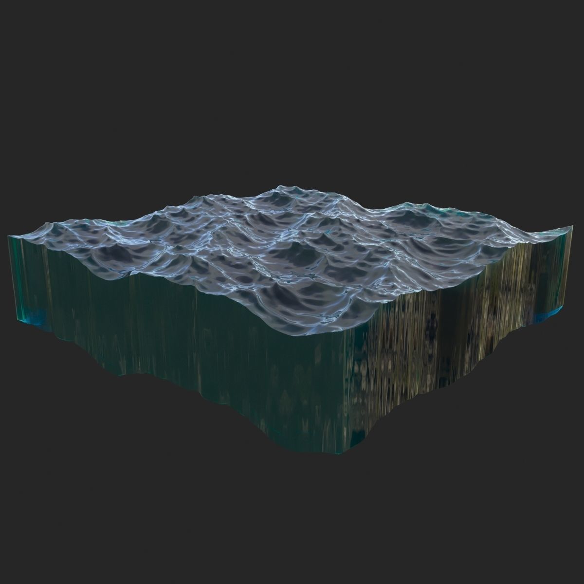 Ocean Print 2 3D model 3D printable | CGTrader