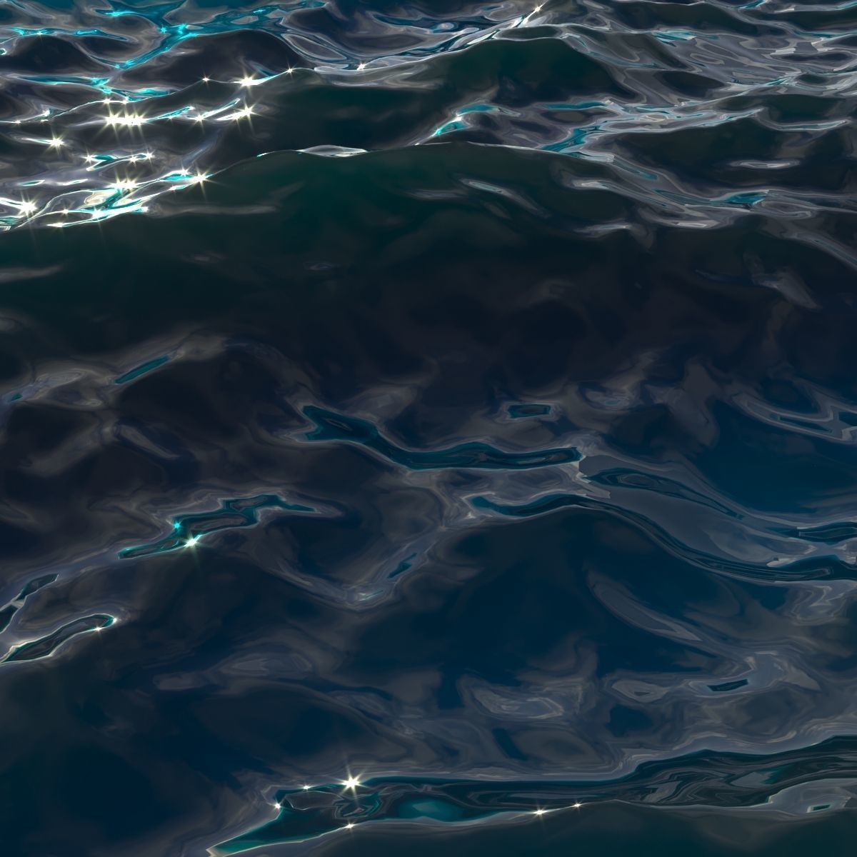 Ocean Print 3 3D model 3D printable | CGTrader