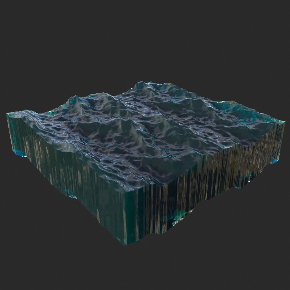 Ocean Print 3 3D model 3D printable | CGTrader