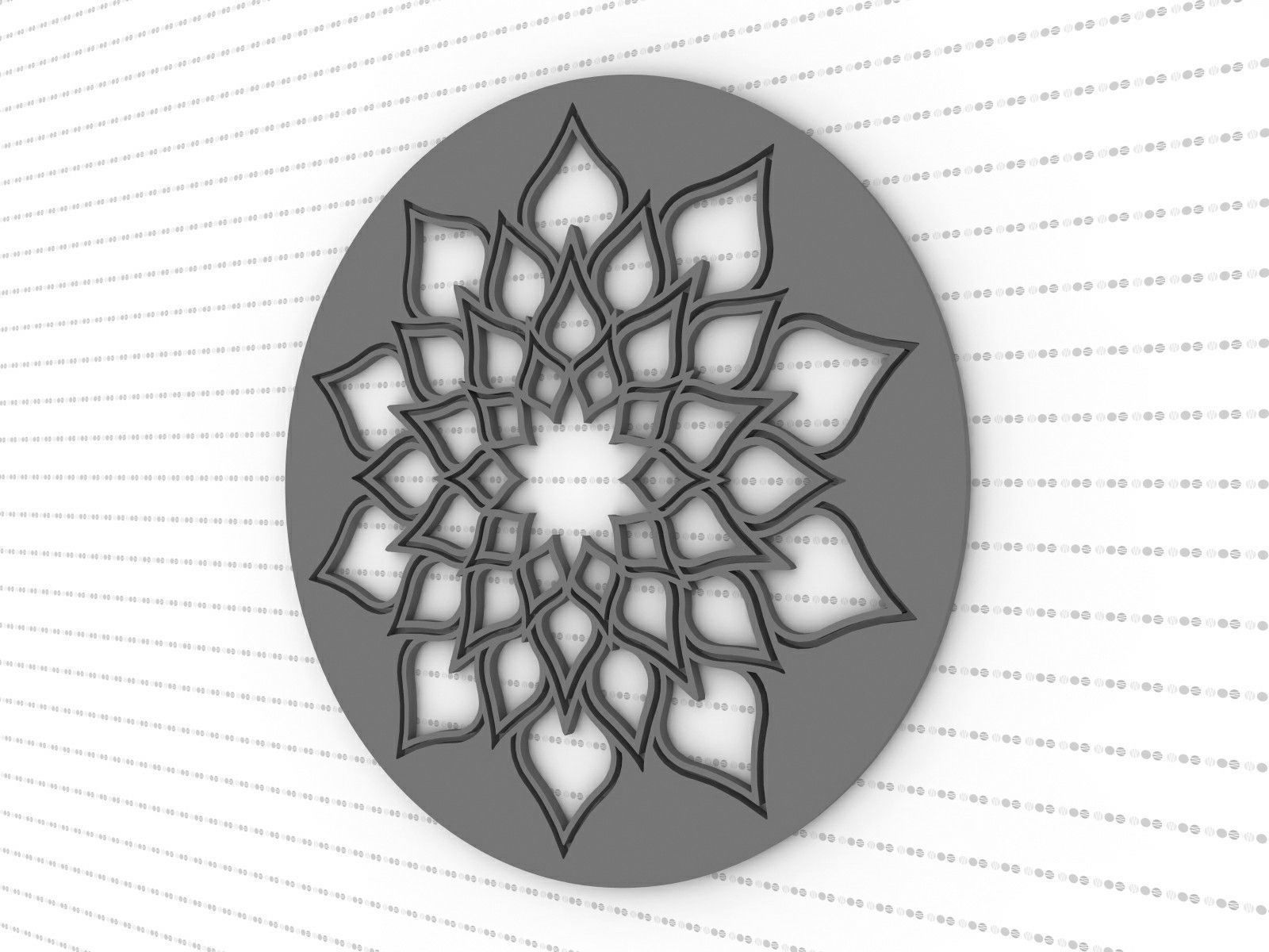 Mandala 3D model | CGTrader