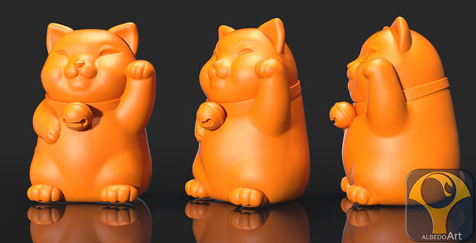 MANEKI NEKO 3D model 3D printable | CGTrader