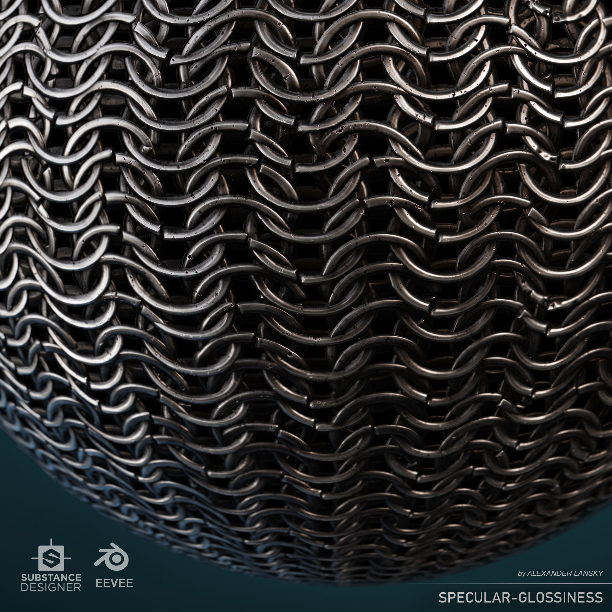 Texture Butted chainmail seamless material VR / AR / low-poly | CGTrader