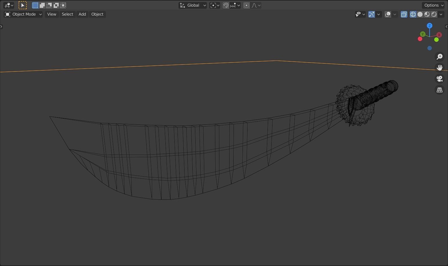 Fire Machete-low Poly-PBR 3D model | CGTrader