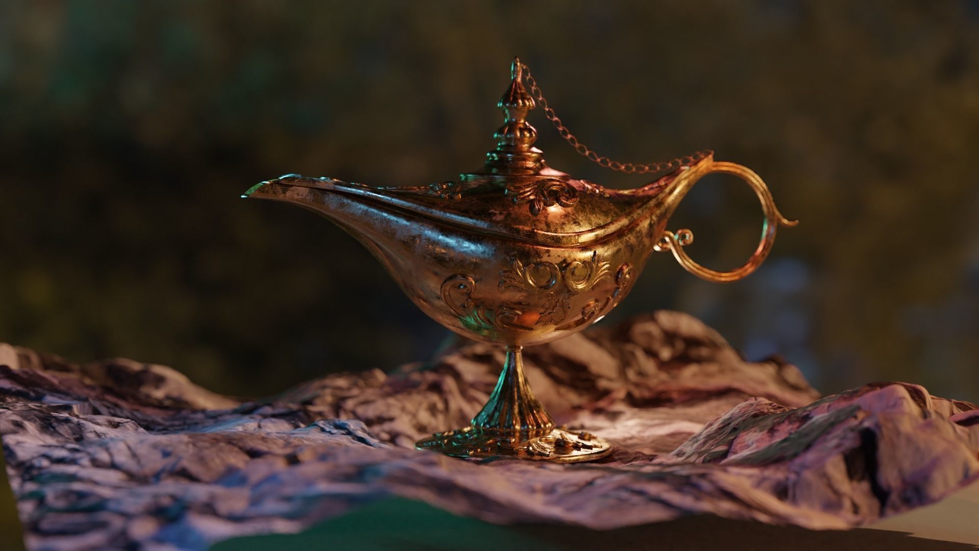 The Lamp of Aladdin 3D model | CGTrader