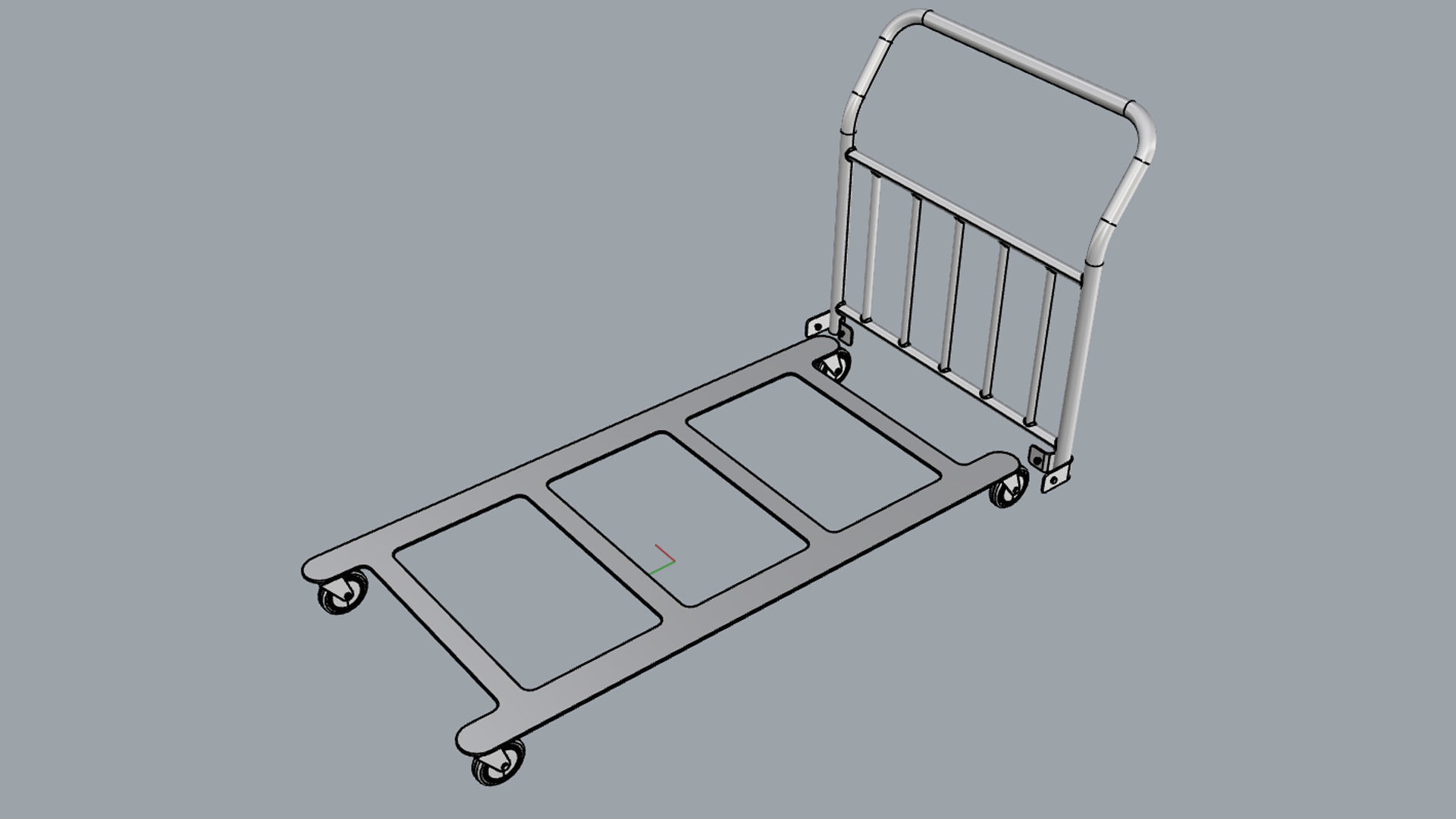 Generic Cart Heavy Duty Transport 03 3D model | CGTrader